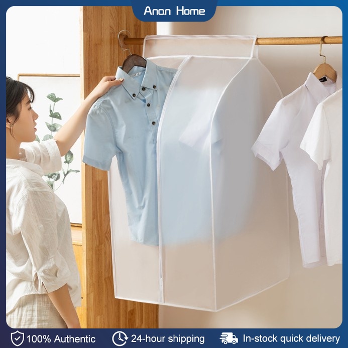 Wardrobe Clothes Storage PEVA Transparent Dust Cover Fully Enclosed ...