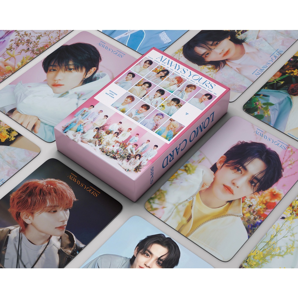 55pcs/box SEVENTEEN Japan Album ALWAYS YOURS Photocards Lomo Cards Kpop Postcards | Shopee ...