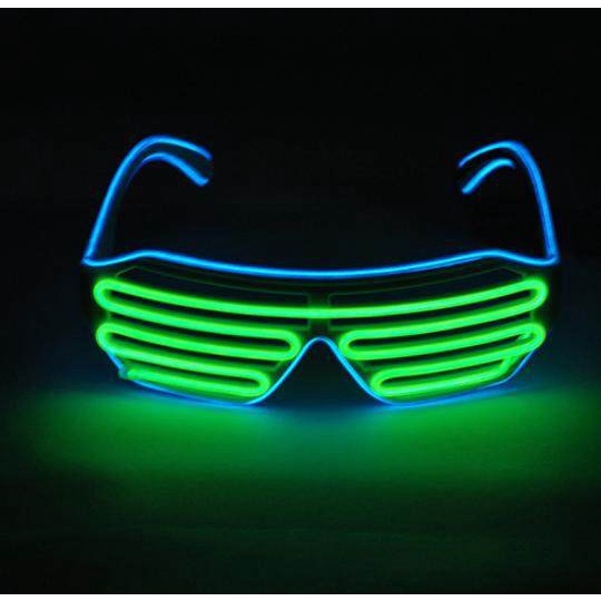 3-Speed Adjustable Led Light Up Neon Shutter Party Glasses for Parties ...