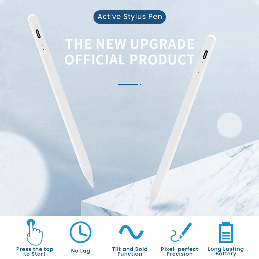 RGB Active Stylus Pen for Tablets High Precision Pro Air Palm Rejection ...