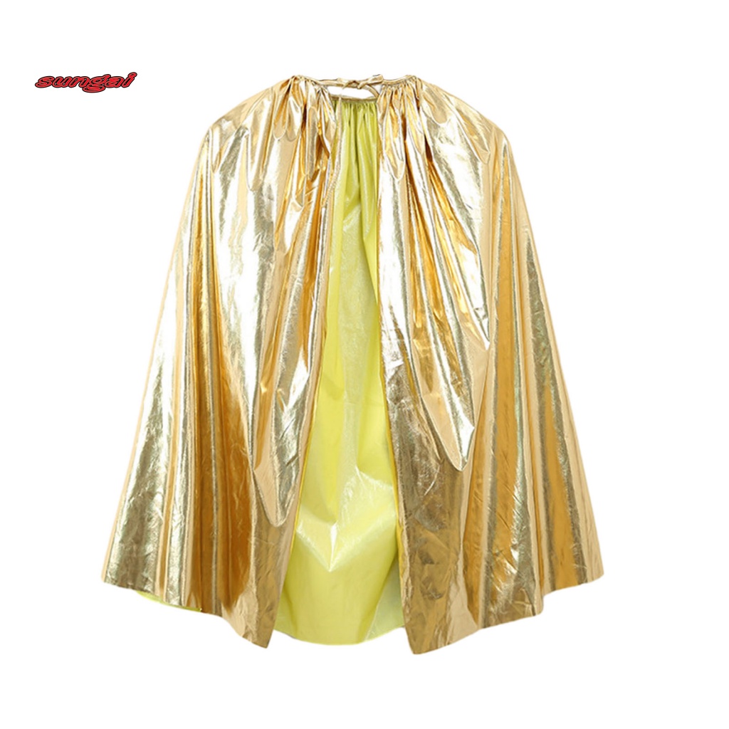 SUN_ Kids Cape Costume Self-tie Closure Cape Diy Rainbow Cloak for Kids ...