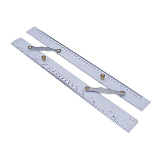 TOPTOOL Plotter Parallel Ruler, Marine Navigation Transparent Nautical ...