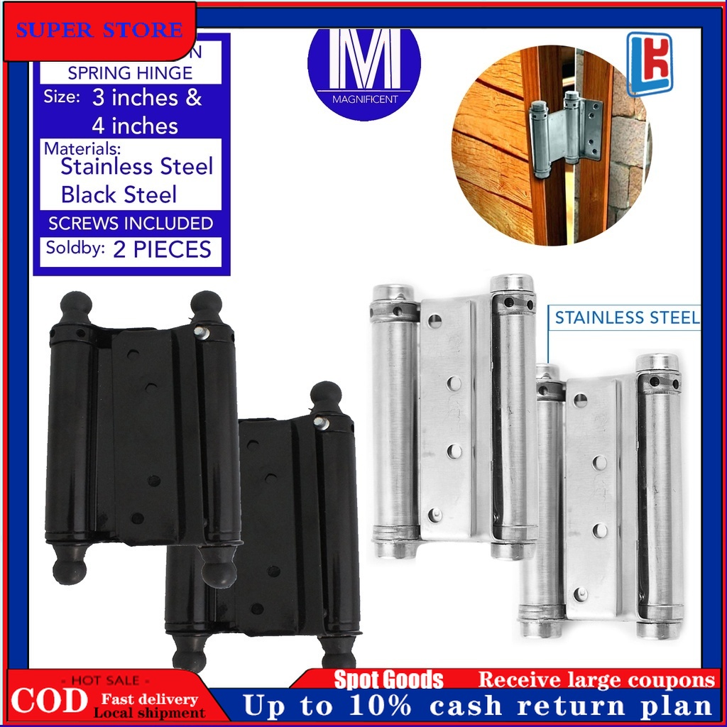 Double Action Spring Hinge 1 Pair For Bi Directional Door Opening ...
