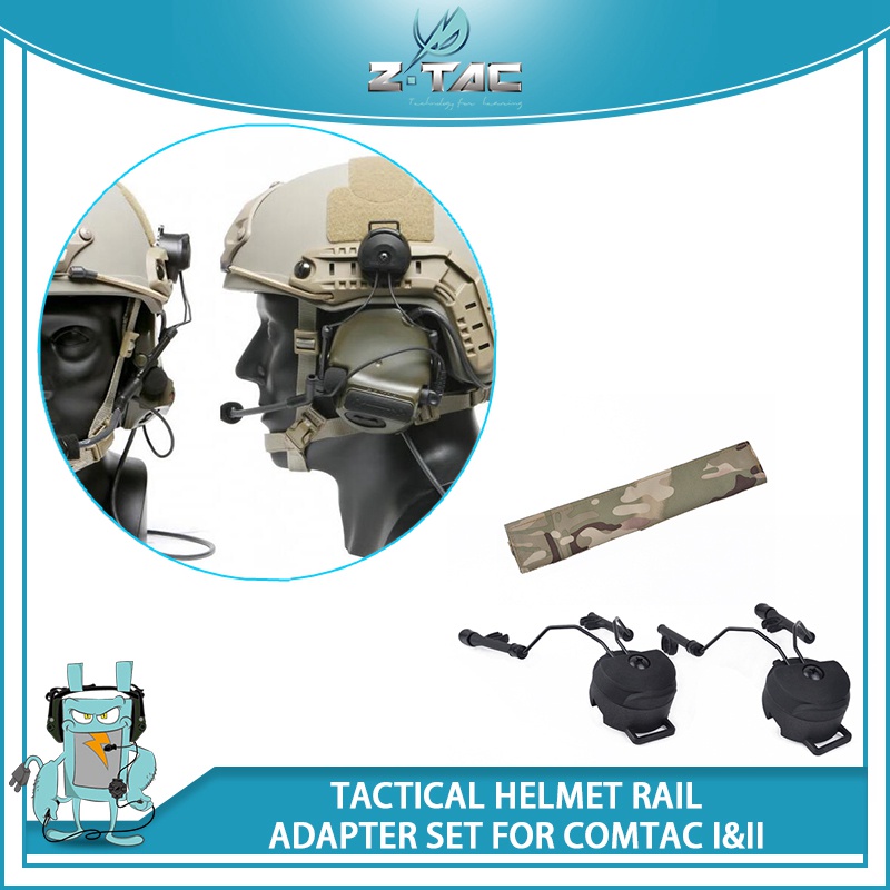 Z Tactical Helmet Rail Adapter Set For Comta I/II Headset Holder Fast ...