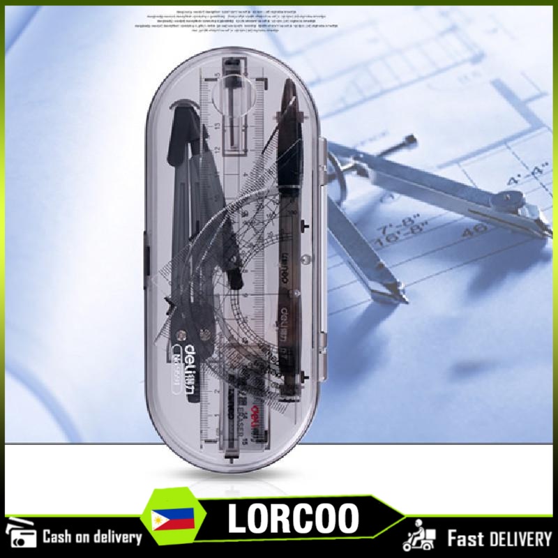 NEW 8Pcs Math Set Compasses Ruler Triangle Square Ruler Students Test ...