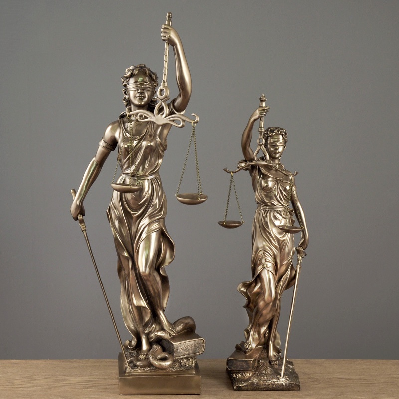 Luxury statue of Justice creative European judicial balance law firm ...