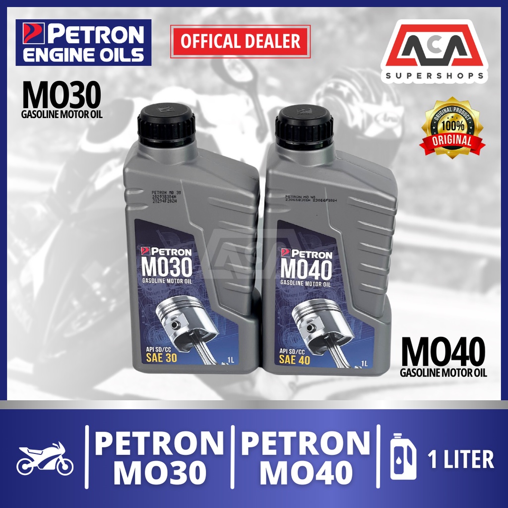 PETRON MO40 /MO30 GASOLINE ENGINE MOTOR OIL SAE30/ SAE 40 LITER | Shopee Philippines
