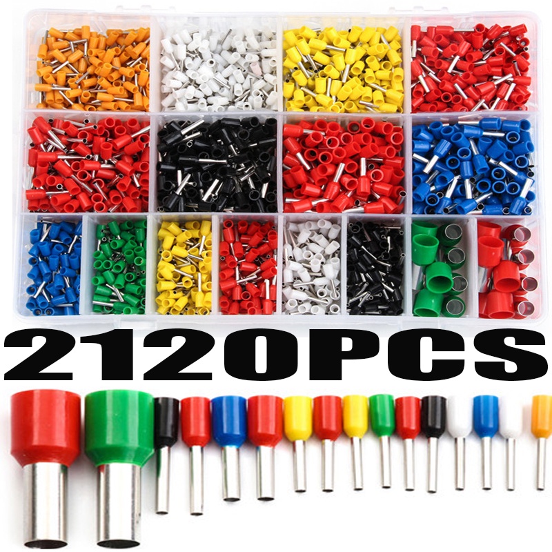 Urlwall 400/800/2120Pcs Copper Electric Wire Crimp Connectors Set ...