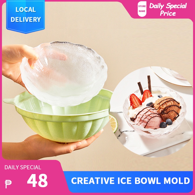 Creative Ice Bowl Molds Summer Fruit Salad Iced Cold Noodles Ice Cube ...