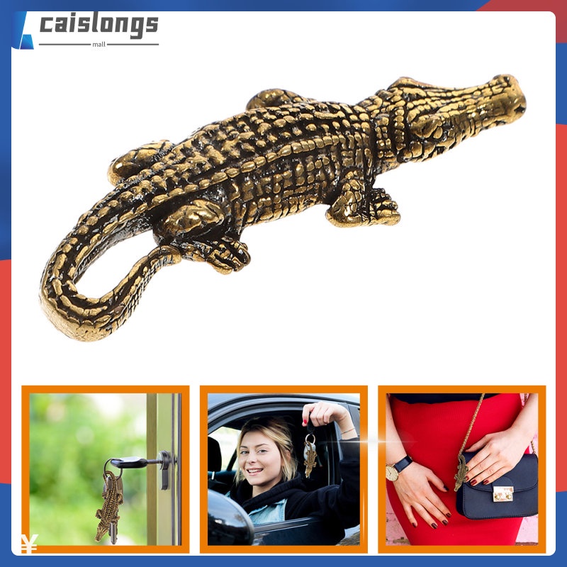 Solid Distressed Crocodile Keychain Pendant Luggage Personalized Table ...