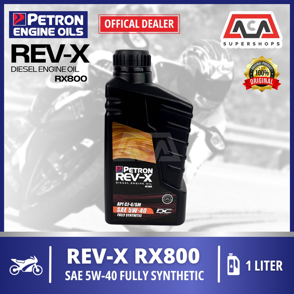 PETRON REV-X DIESEL OIL RX800 FULLY SYNTHETIC 100% 5W-40 LITER | Shopee ...