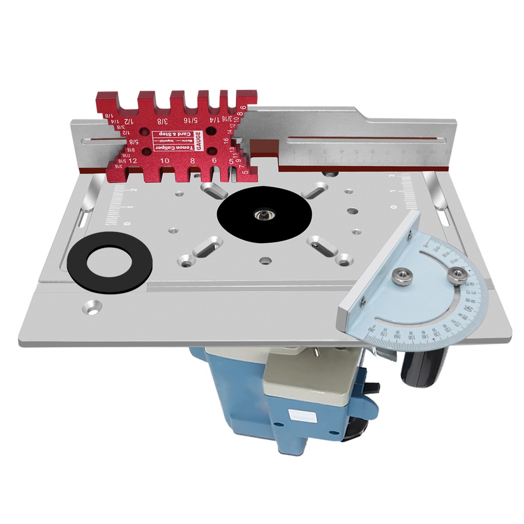 Aluminium Router Table Insert Plate with Sliding Tenoning Fence ...