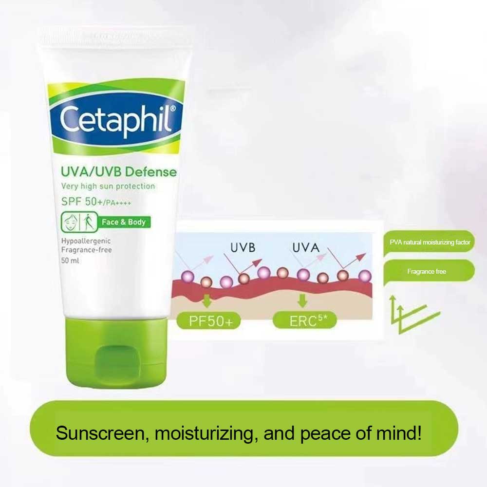 Cetaphil UVA/UVB Defense SPF50+ Very High Sun Protection (50ML ...
