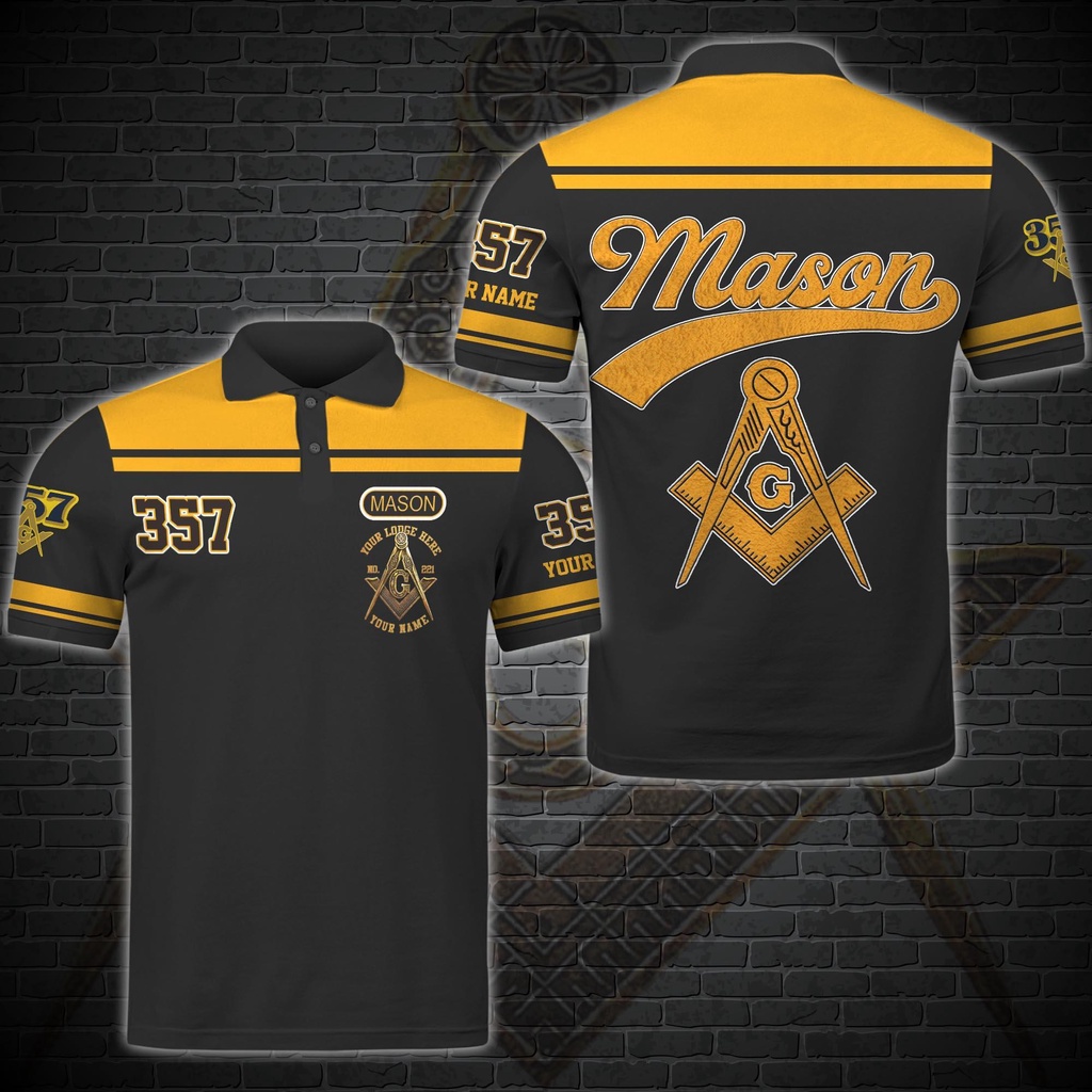 Freemasonry Masonic 357 Custom Masonic Polo and Jogger Custom Lodge ...