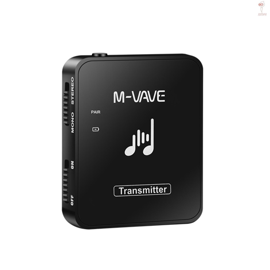 M-VAVE WP-10 2.4GHz Wireless Ear Back Transmitter Rechargeable Emitter ...