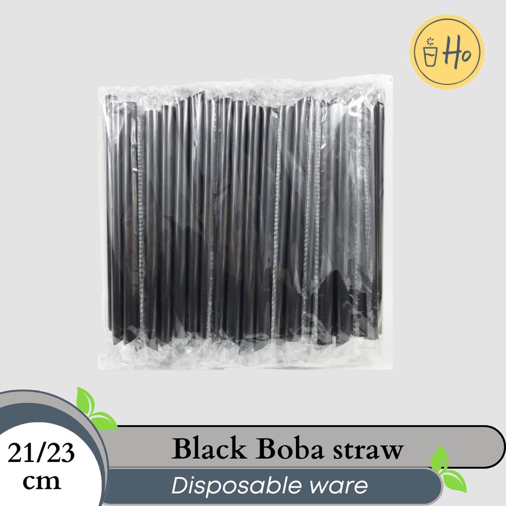 Boba /Thin/Juice Straw Individual Wrapped 21/23 CM (100 pcs/pack ...