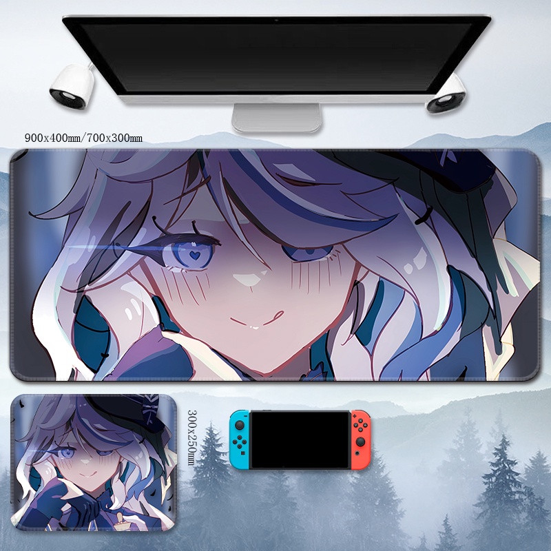 Furina mouse pad Genshin Impact gaming keyboard pad Focalors anime ...