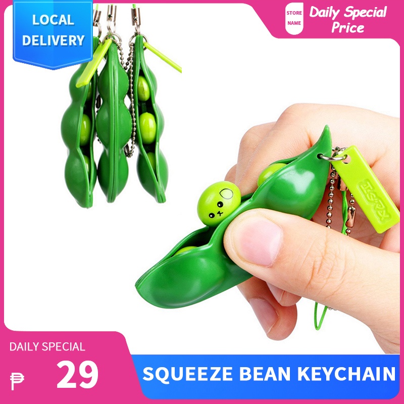 Stress Relief Squeeze Bean Key Chains Unlimited Bean Toys Creative ...