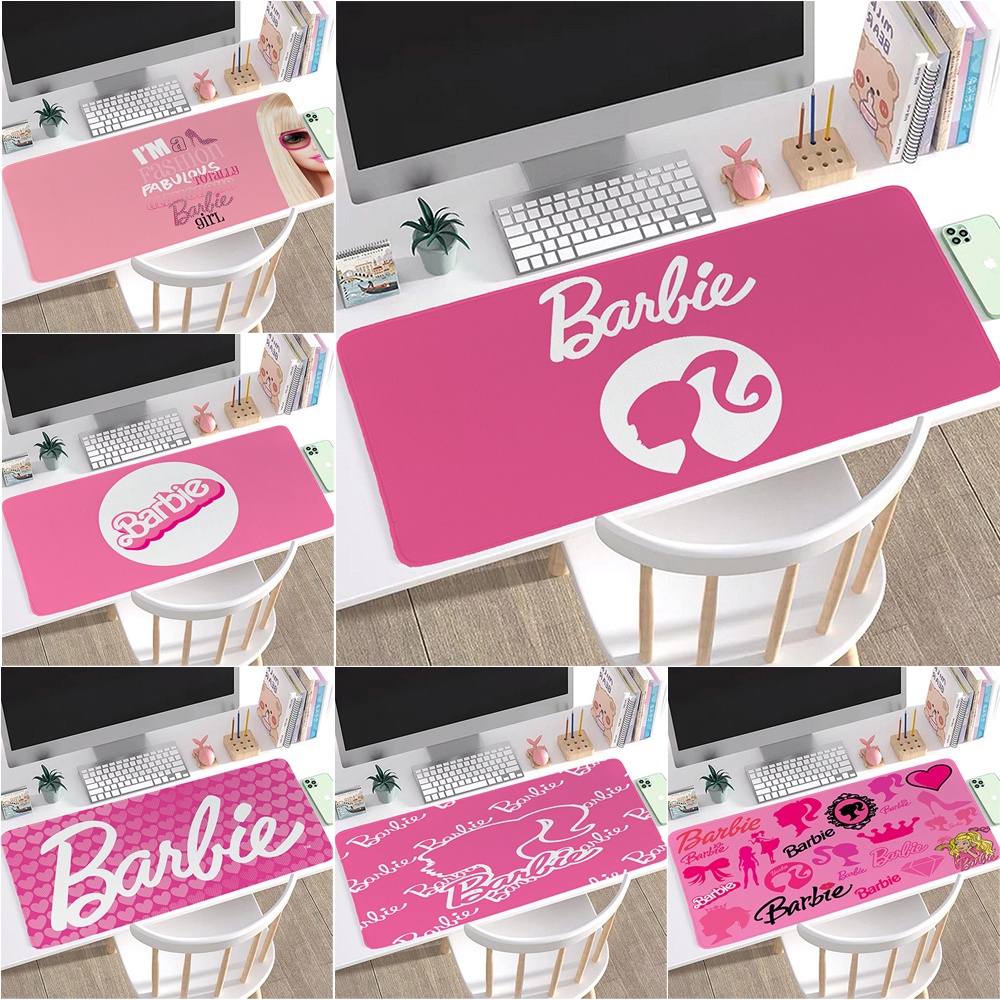 Pink Barbie Mouse Pad Office Laptop Desk Pad Thickened Mouse Pad Gaming ...