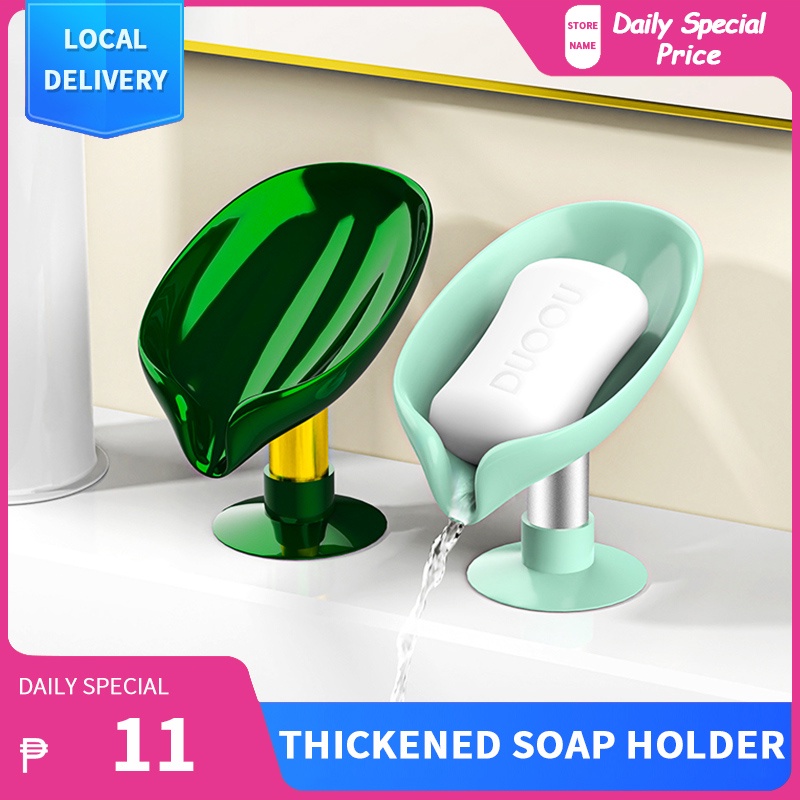 Soap Holder with Drainer Wall Mounted Perfumed Soap Box Organizer ...
