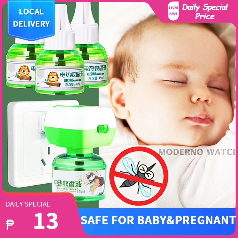 Electric Mosquito Liquid Set with Heater Gentle Non Toxic Mosquito ...