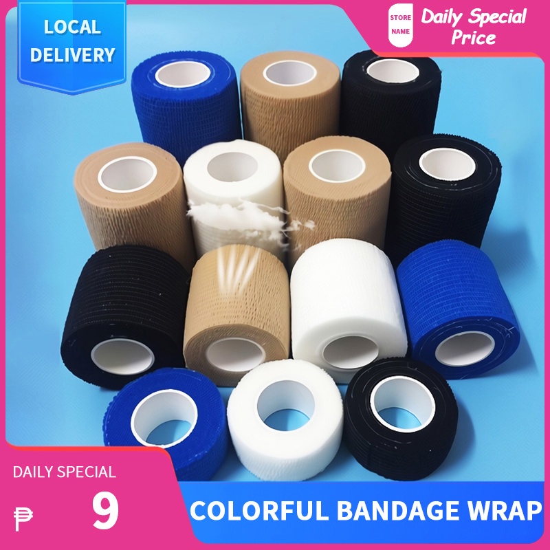 Colorful Athletic Bandage Self-Adhesive Elastic Wraps for Body Injury ...