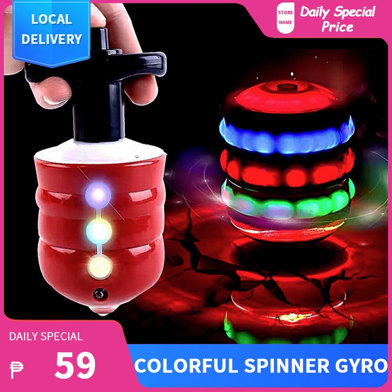 Cool Spinner Gyro Toys Electric Gyroscope Flash LED Light Laser Music ...
