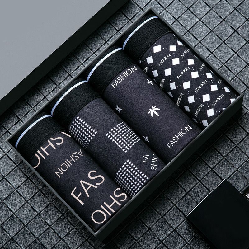 Mens 4 Pack Boxer Shorts Underwear Underpants Trunks Multipack Boxers ...