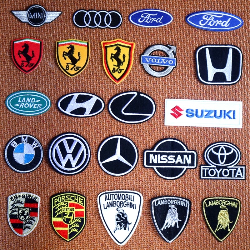 Land Rover Ford Honda Benz Brand Car Logo Iron On Patches Toyota BMW ...
