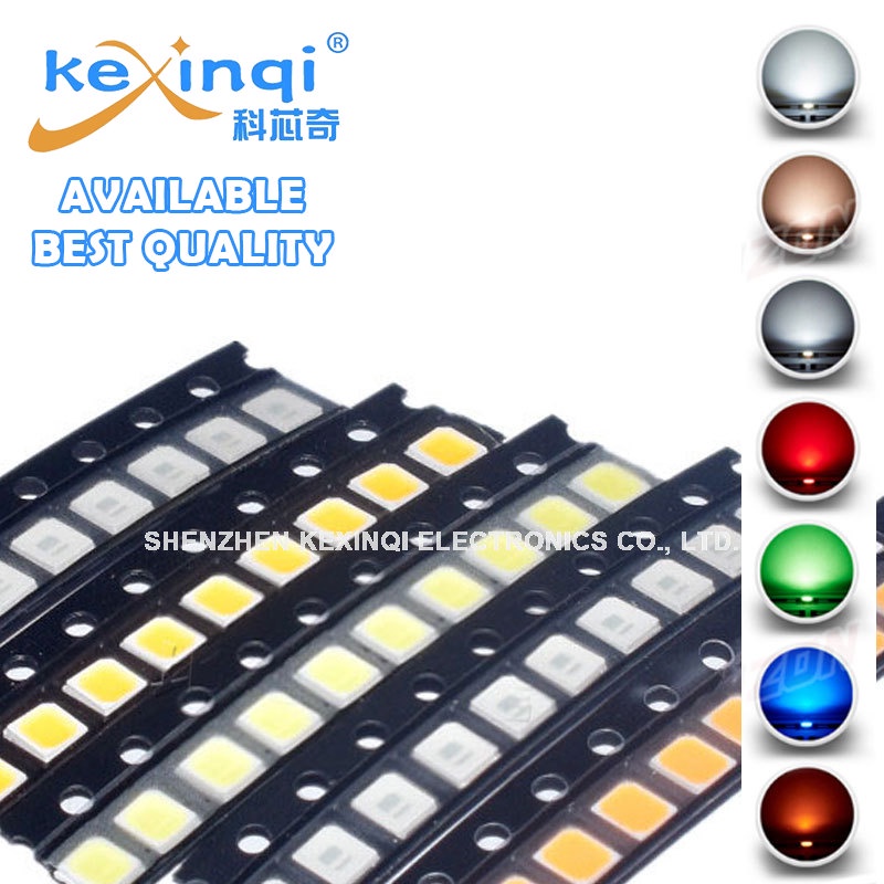 100pcs 2835 SMD LED Emitting Diode Lamp Chip Light Beads Warm Cool ...