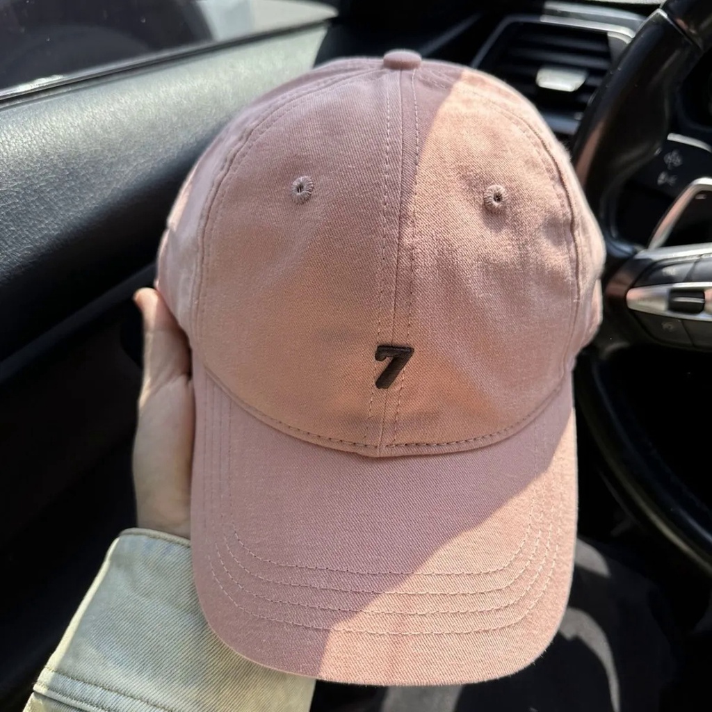 Letter Embroidery 7 Baseball Hat Men Women Wide-Brimmed High-Top Face ...