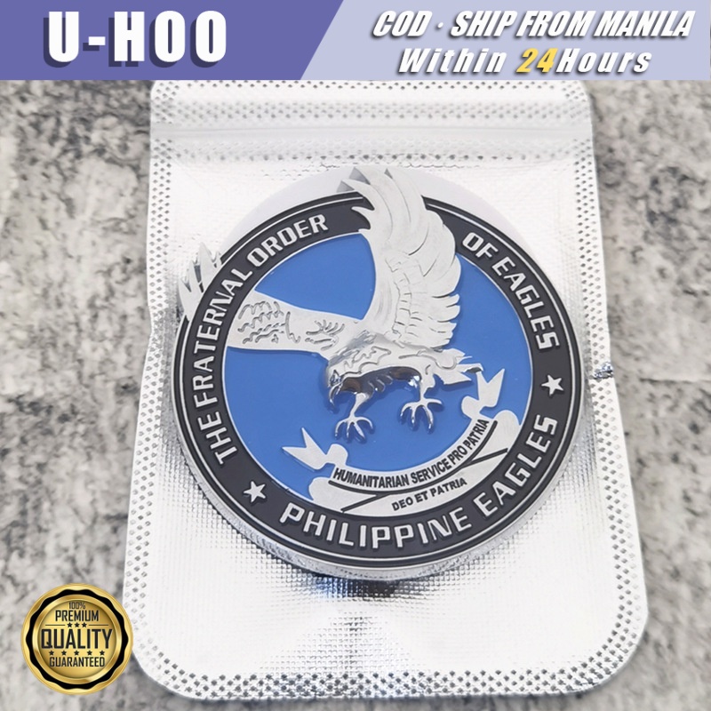 Blue Silver/Blue Gold/Black Gold 3 Inch Solid Alloy Eagles Emblem ...