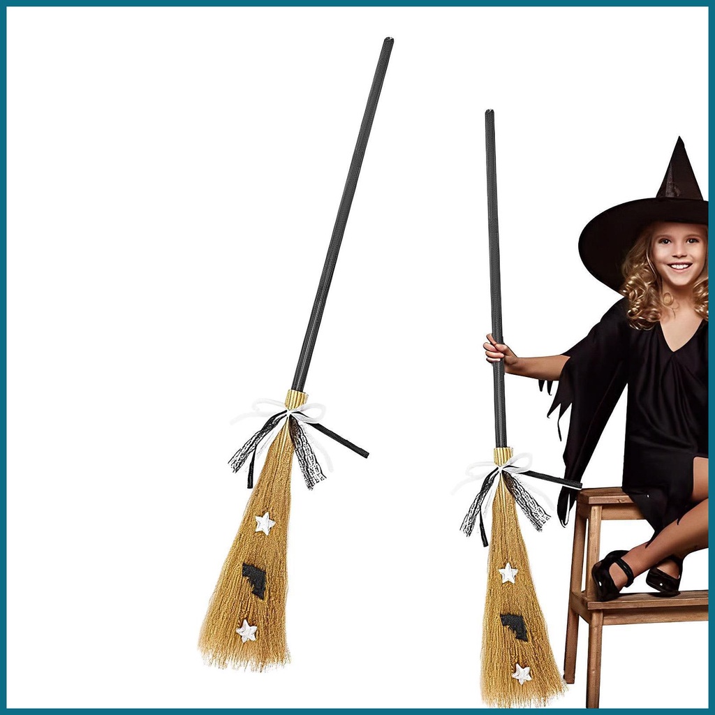 Witches Broom Halloween Witch Broom with Detachable Handle Cosplay ...