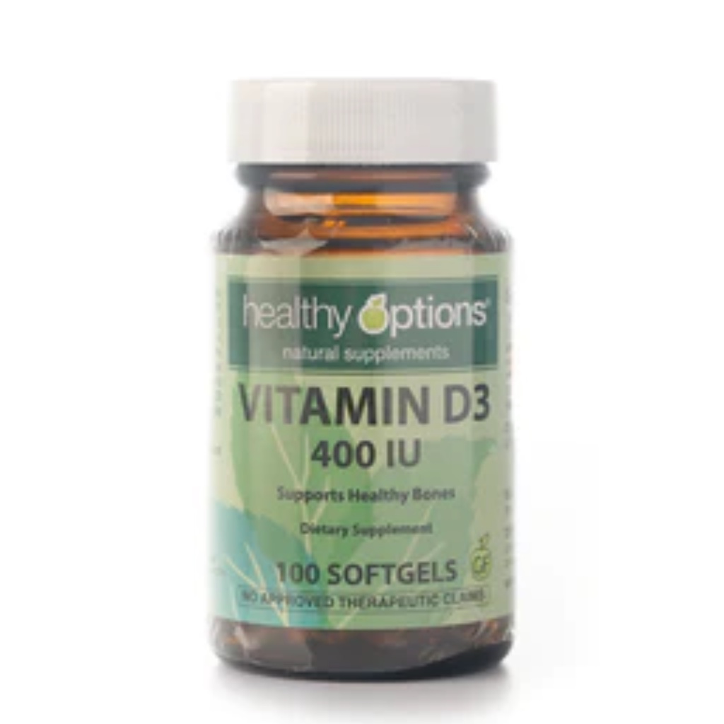 PHARMAMED | Healthy Options Vitamin D3 400IU 100 Softgels | Shopee Philippines