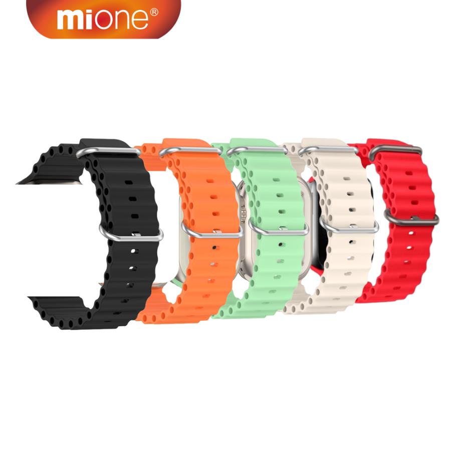 Mione Silicone Ocean Band Compatible For Watch Series Ultra 8 7 6 Se 5 ...
