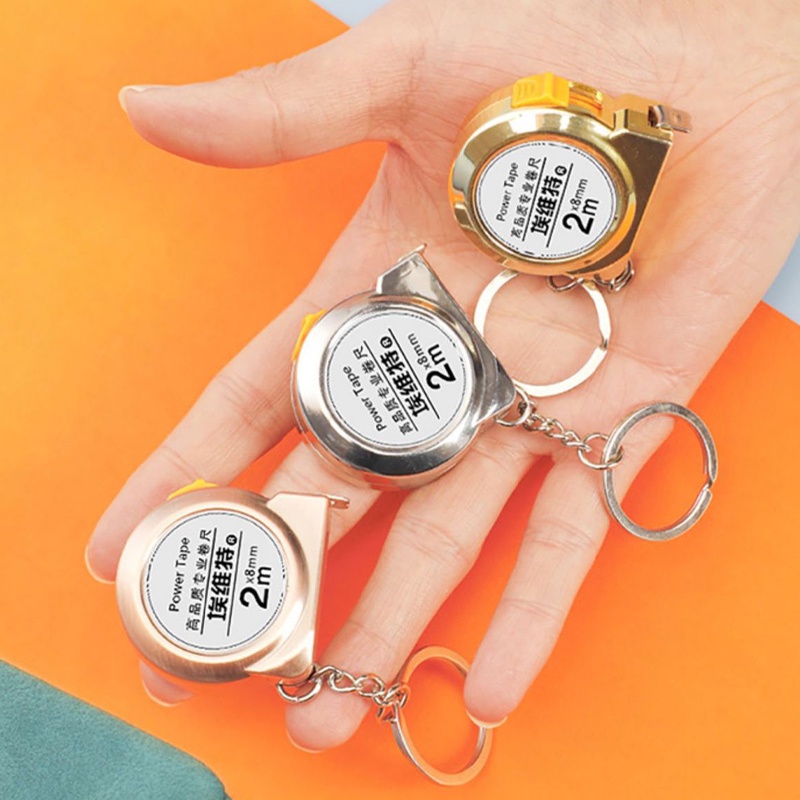 Mini Keychain Tape Measure 2m Steel Tape Measure Delicate Small Steel ...