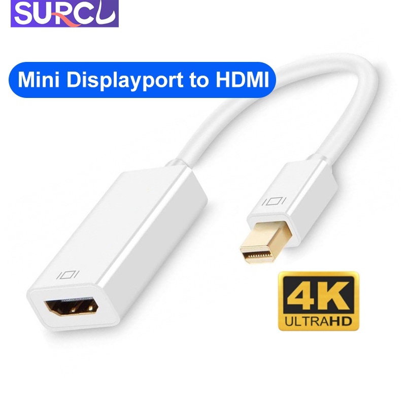 Mini DP To HDMI Cable 4K 1080P mini Displayport Adapter Cable Converter ...