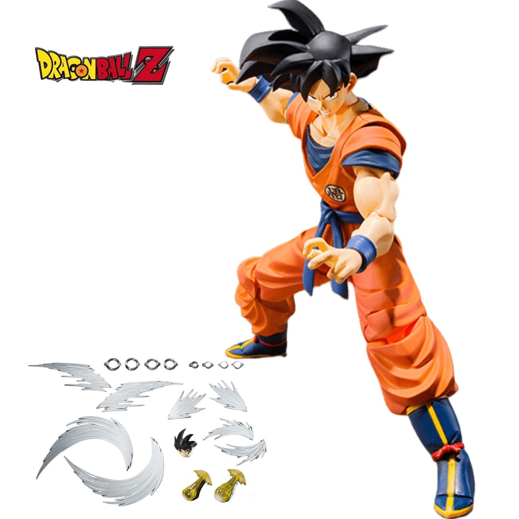 Bandai Shf Dragon Ball Sun Goku Replacement Head Wind Blade Special ...