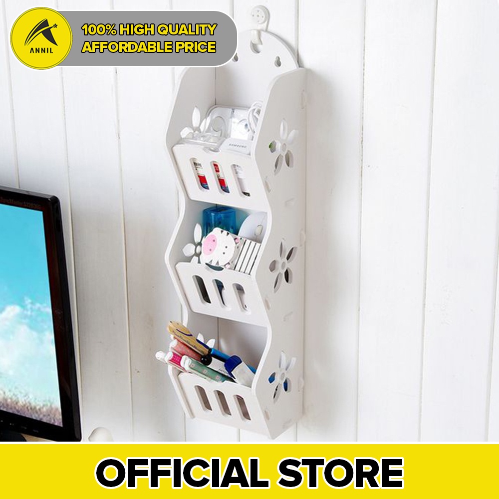 Annil 3 Layer Wall Mounted Organizer Rack | Shopee Philippines