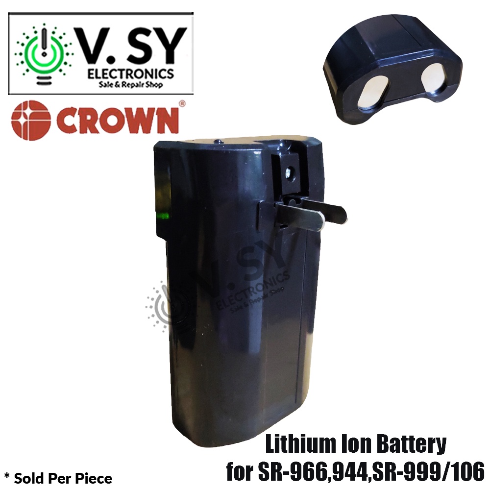 1 Pc Rechargeable Lithium Ion Battery for CROWN Megaphone SR-966,944.SR ...