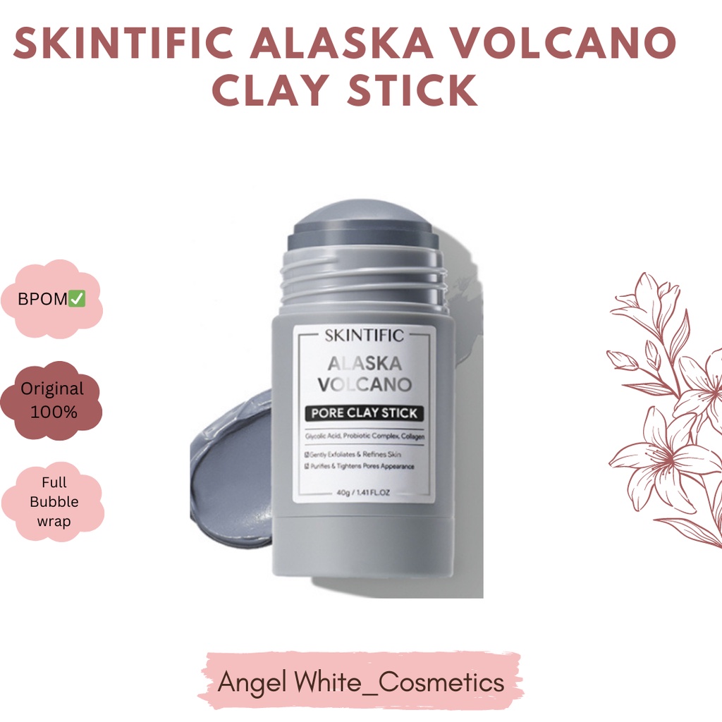 SKINTIFIC ALASKA VOLCANO Clay PORE DETOX Clay STICK | Shopee Philippines