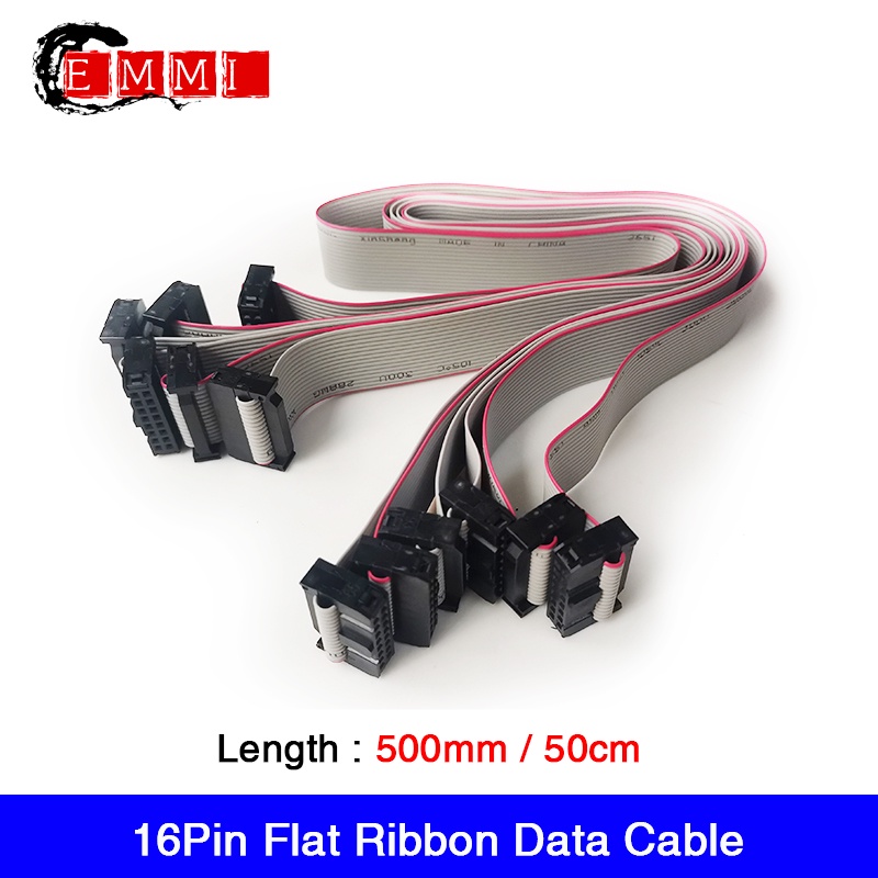 10Pcs/Lot 500mm/50cm 16Pin Pure Copper LED Display Flat Ribbon Data LED ...