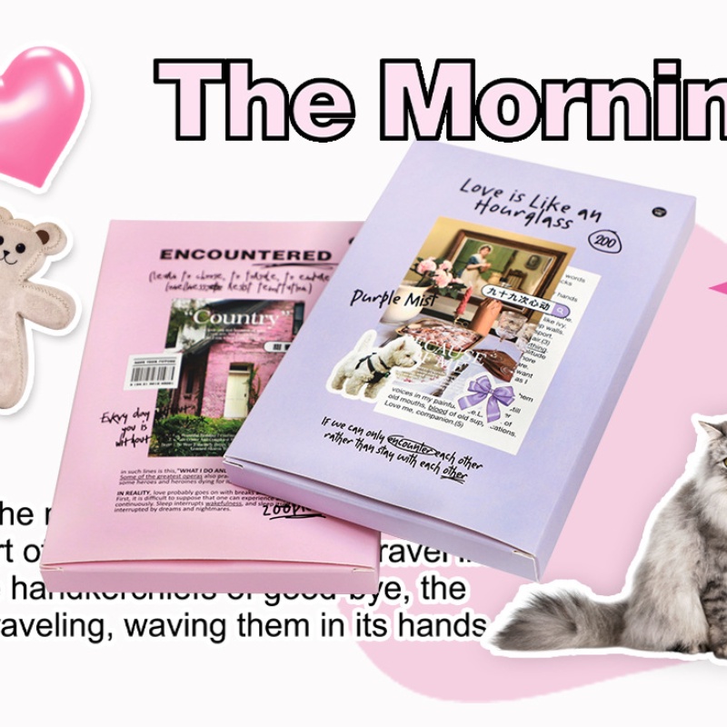 Cdaily|200pcs Romantic Material Pack Korean Style ins English Stickers ...