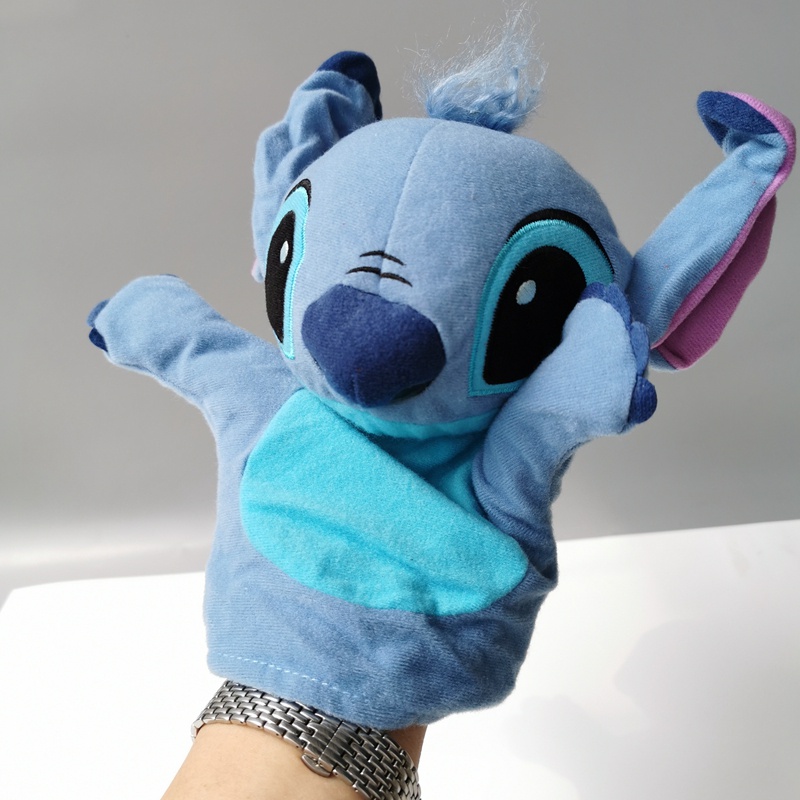Disney Stitch & Winnie Pooh Bear Hand Puppet Stuffed animals tell ...