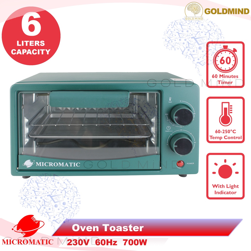 Micromatic Rotisserie Oven /Oven Toaster 6 Liters - Gold Mind Everyday ...
