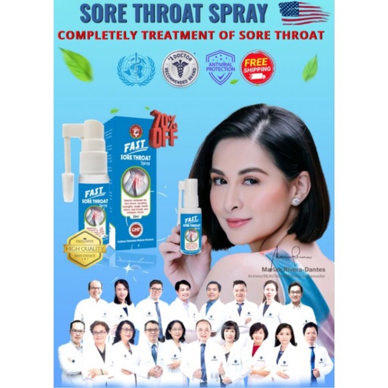 FAST SORE THROAT SPRAY "Sore throat treatment"/30ml | Shopee Philippines