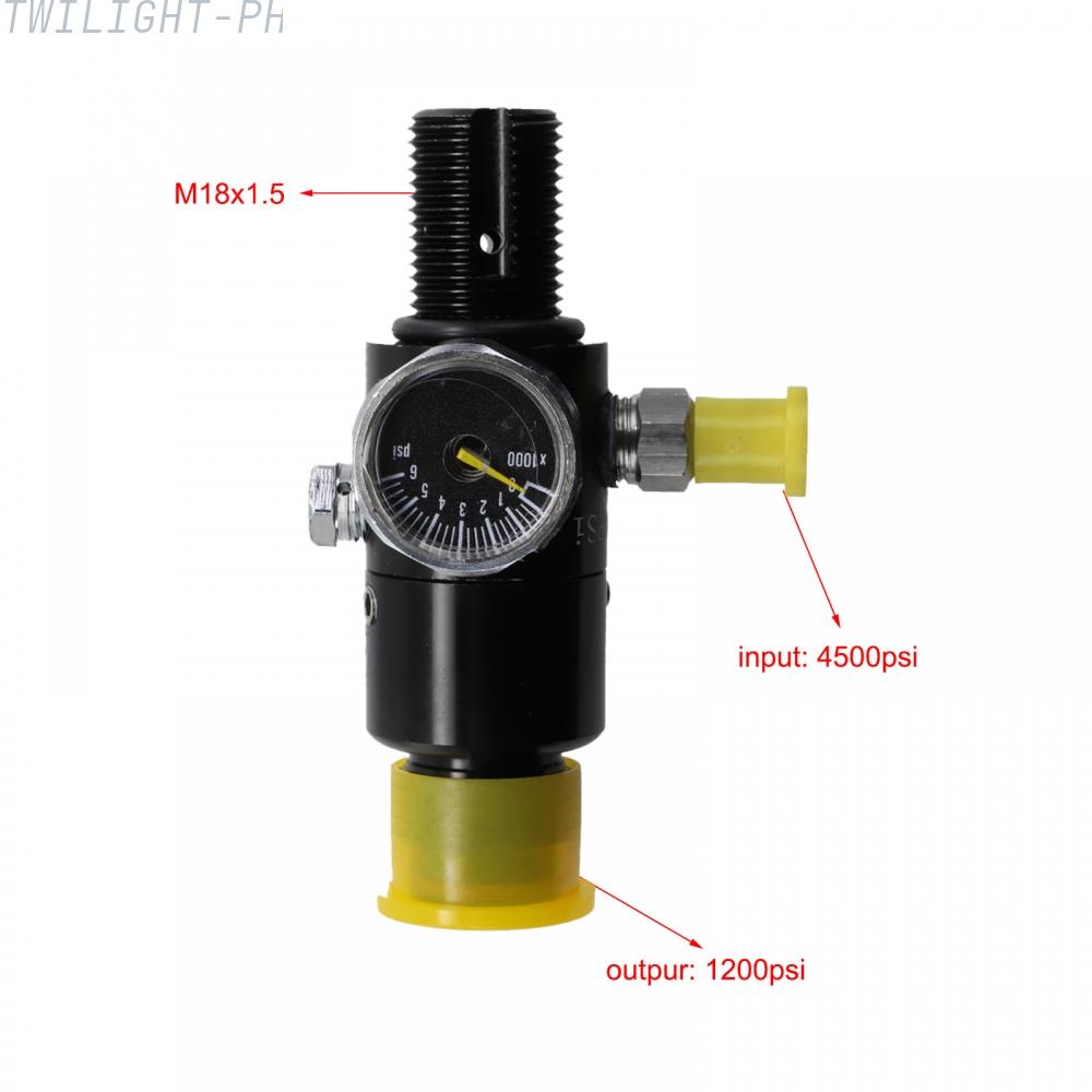 Air Tank Regulator With Gauge 1200Psi M18*1.5 Metal Pressure Regulator ...