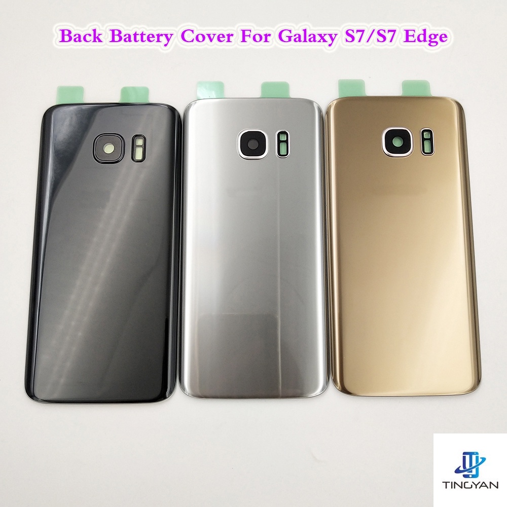 Glass Back Battery Cover For Samsung Galaxy S7 G930 G930F S7 Edge G935 ...