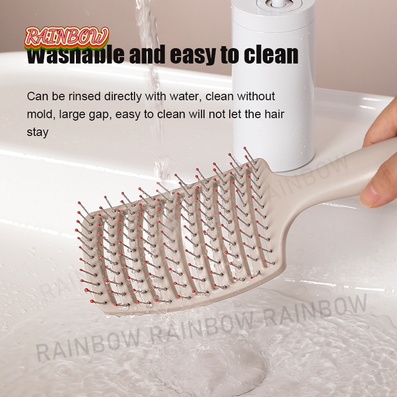 Blower Hair Styling Comb Fluffy Curly Hair Brush Smooth Head Scalp ...