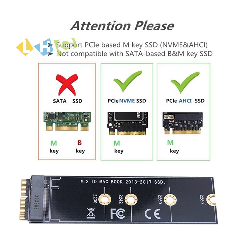[LHG] HOT M.2 NVME SSD Convert Card for MacBook Air Pro 2013-2017 NVME ...